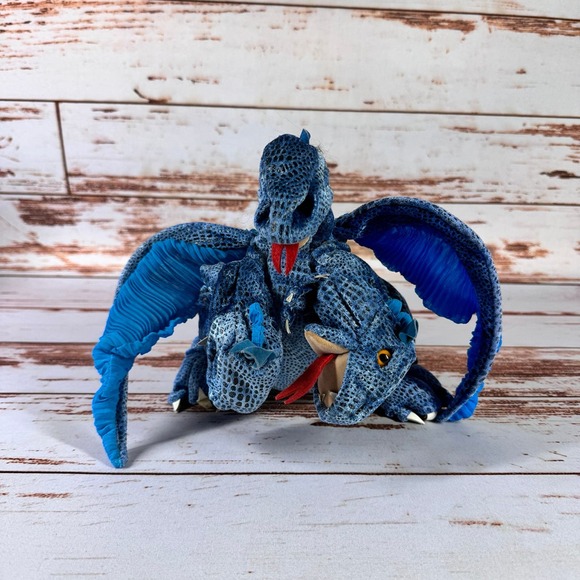 Folkmanis Puppets | Toys | Folkmanis 3 Three Headed Blue Dragon Puppet ...